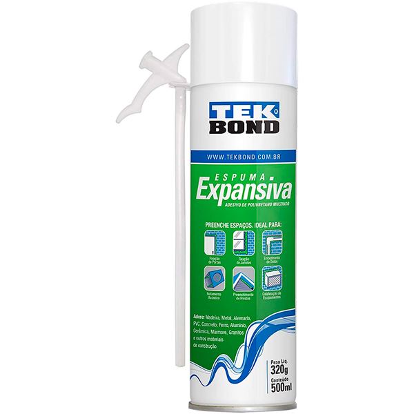 ESPUMA EXPANSIVA SPRAY PU 500ML TEKBOND | Abreu & Silva